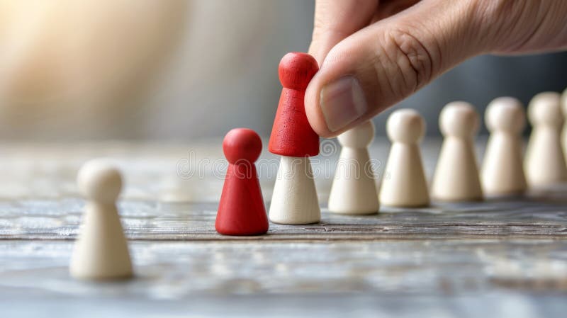 The Hand Picking Red Figure.AI Generated Image Stock Photo - Image of ...