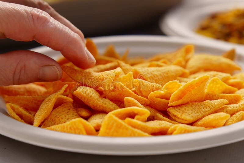 Hand Picking Up Cheese Snack Bowl Stock Photos - Free & Royalty-Free ...