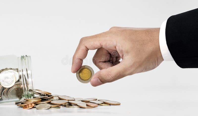 Pick up a coin stock photo. Image of market, cash, buying - 18987320