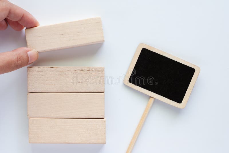 Hand Picking the Wooden Toy with Words about PDCA Stock Photo - Image ...