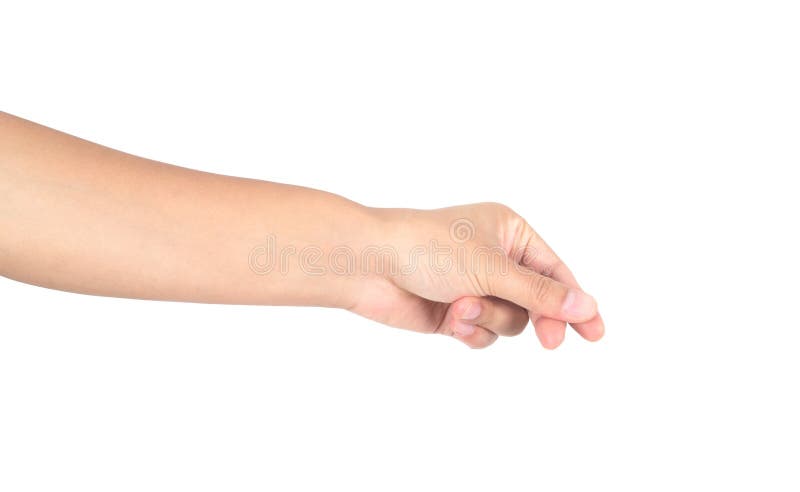 Hand pinching stock photo. Image of gesturing, adult - 20322636