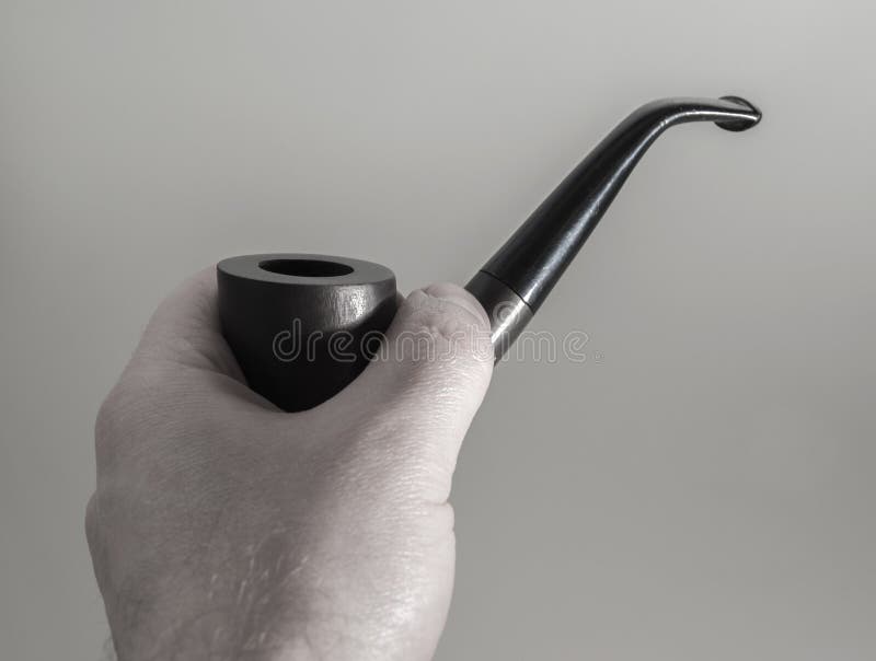 Hand with a pipe stock photo. Image of hand, tobacco - 36852800