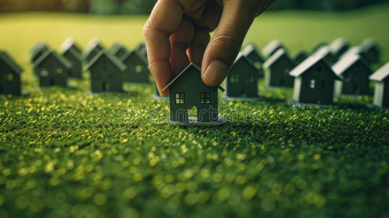 Hand Placing Miniature Green House Ai Generated Stock Photos - Free ...