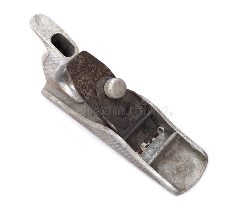 Hand plane stock image. Image of shavings, close, metal - 10412513