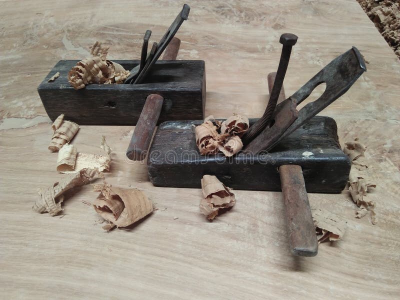 Two Hand Planer the Traditional Carpentry Tools Stock Image - Image of ...