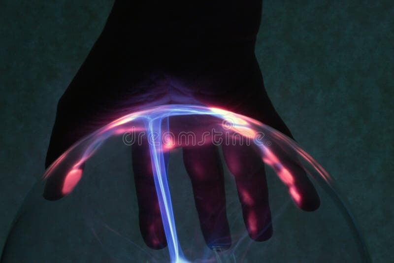 Hand and plasma stock image. Image of background, ball - 88437111