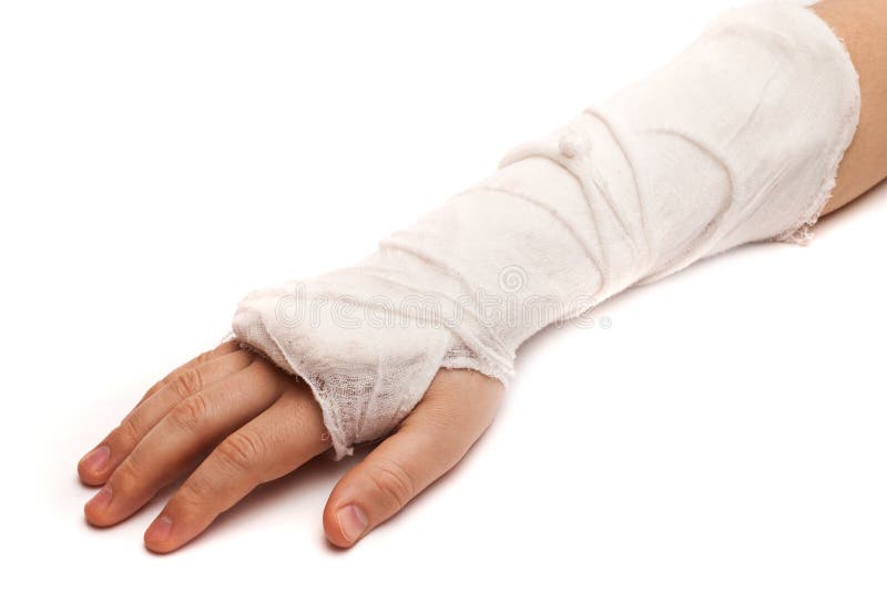 Hand plastered stock photo. Image of finger, medical - 13603462