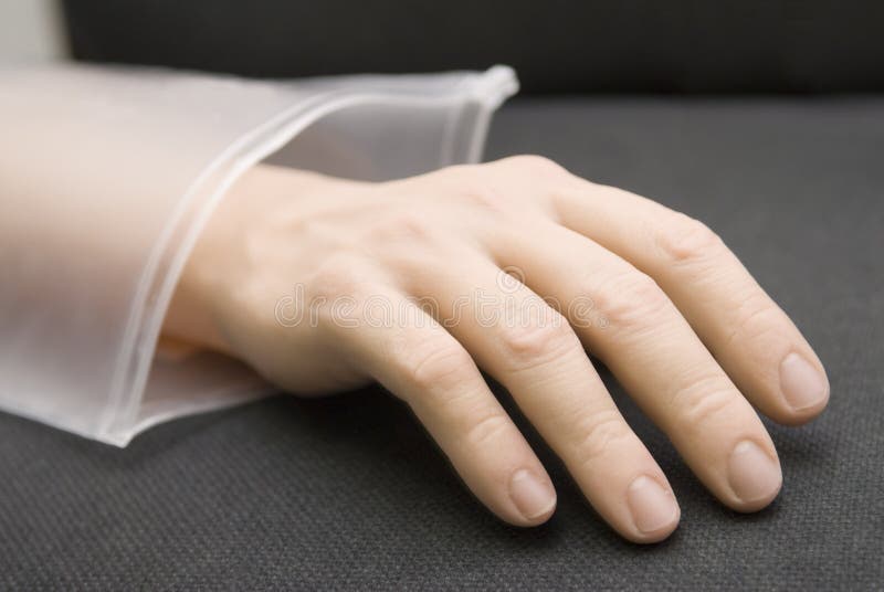 Hand from plastic stock photo. Image of limb, hand, imitation - 3507374
