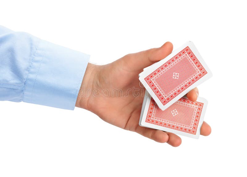 Hand and playing cards stock photo. Image of deck, magician - 61111134