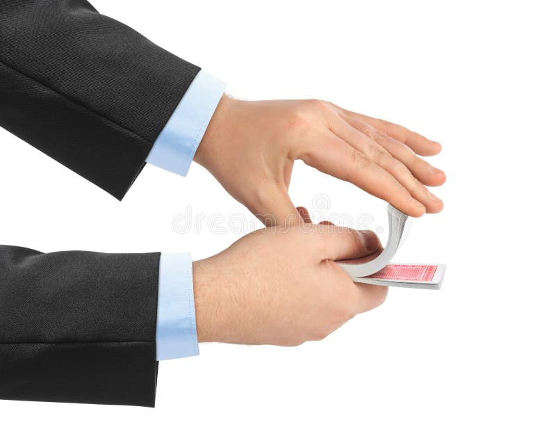 Hand with playing cards stock photo. Image of currency - 2186226