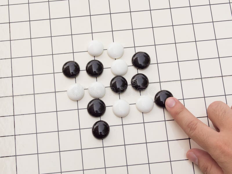 Hand playing GO, stock image. Image of china, antique - 52020447