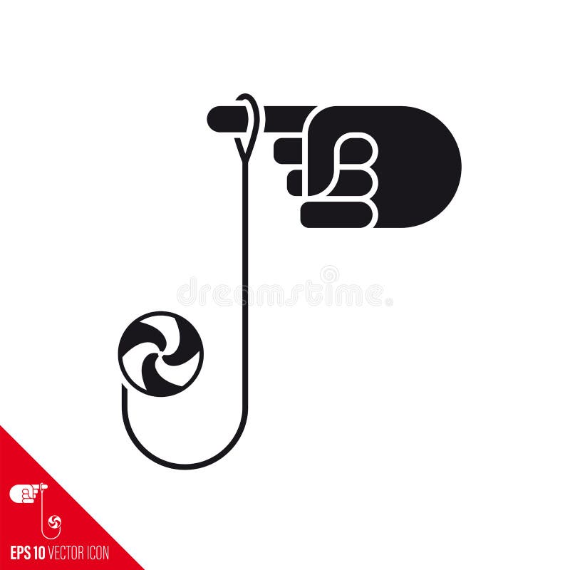 Hand Playing with Yo-yo Vector Icon Stock Vector - Illustration of ...
