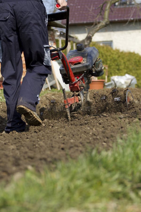 Hand plowing. stock photo. Image of plow, garden, hand - 159725636