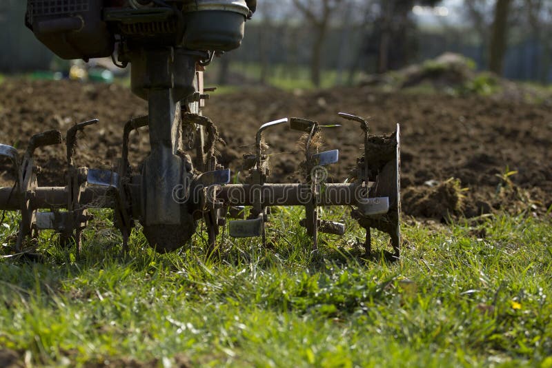 Hand plowing. stock image. Image of hand, rural, planting - 52674463