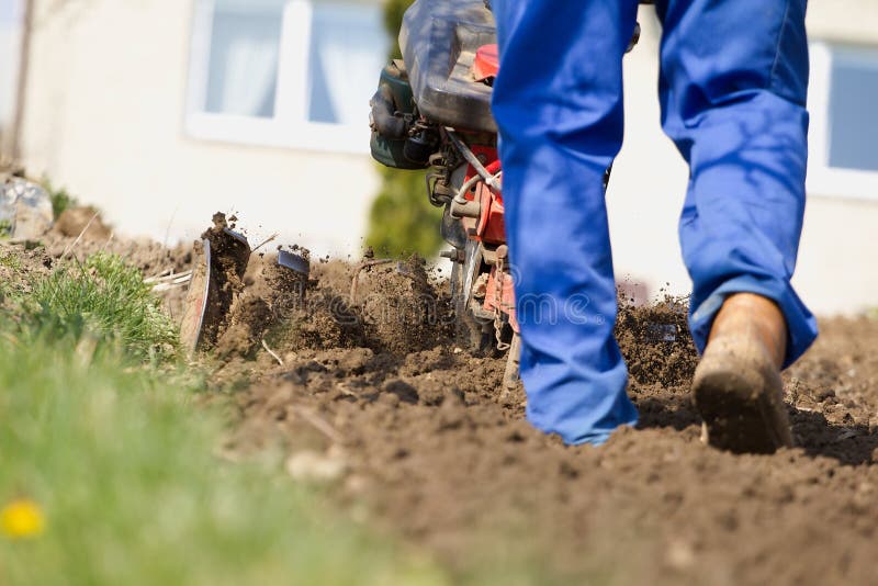 Hand plowing. stock image. Image of closeup, production - 53001917