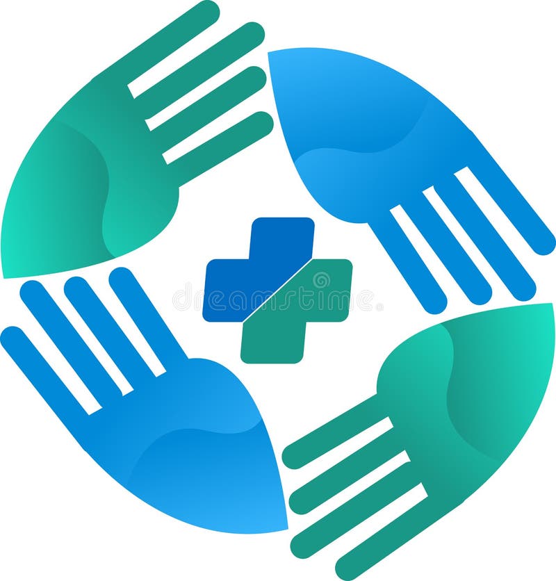 Hand plus Zeichen vektor abbildung. Illustration von doktor - 25760579