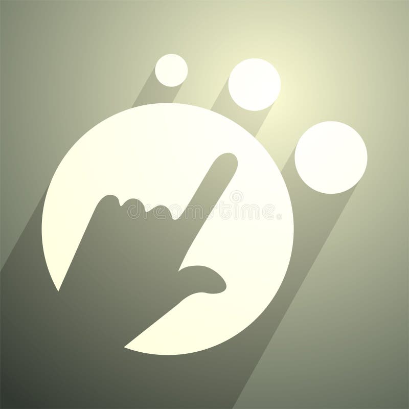 Hand point button stock vector. Illustration of tactile - 80083076