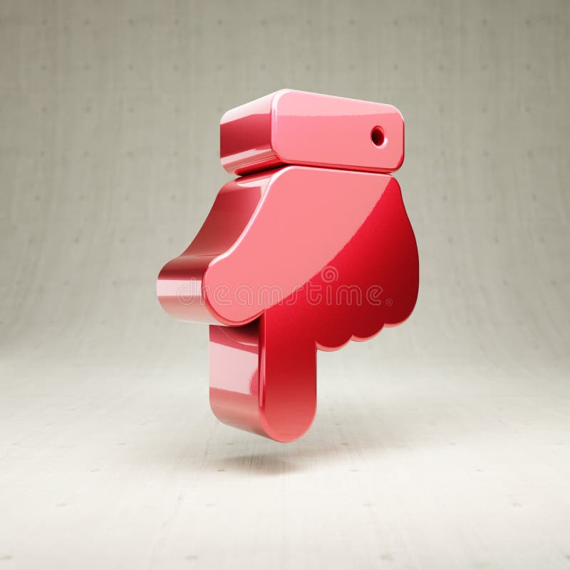 Point Down Hand Gesture Emoji Stock Illustration Illustration Of