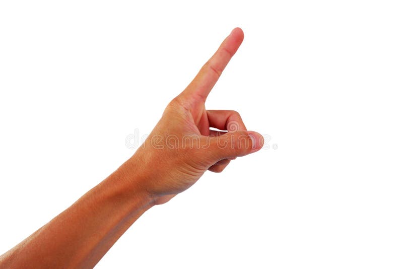 Hand is Point Up To Something Stock Photo - Image of girl, adult: 188365792
