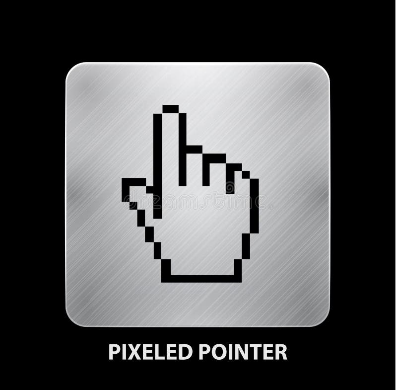 Hand pointer app icon stock vector. Illustration of communication ...