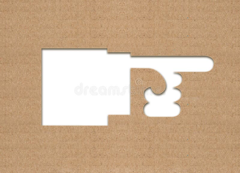 Hand Pointer with Forefingers Pointing Down. Index Finger To Show ...