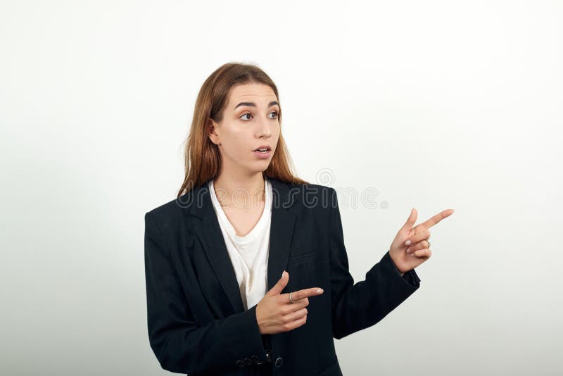 Hand Pointer with Forefingers Pointing Down. Index Finger To Show ...