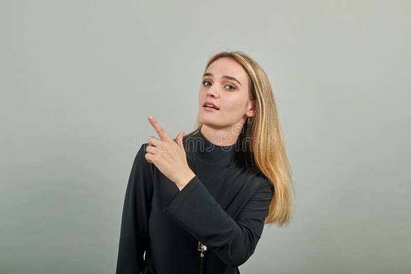 Hand Pointer with Forefinger Pointing Back. Index Finger To Show ...