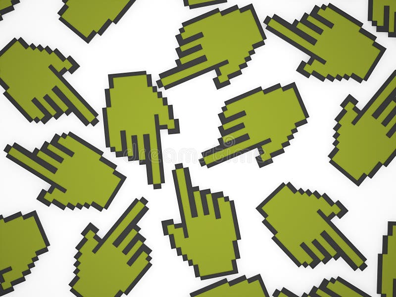 Mouse hand pointer stock illustration. Illustration of arrow - 41325737