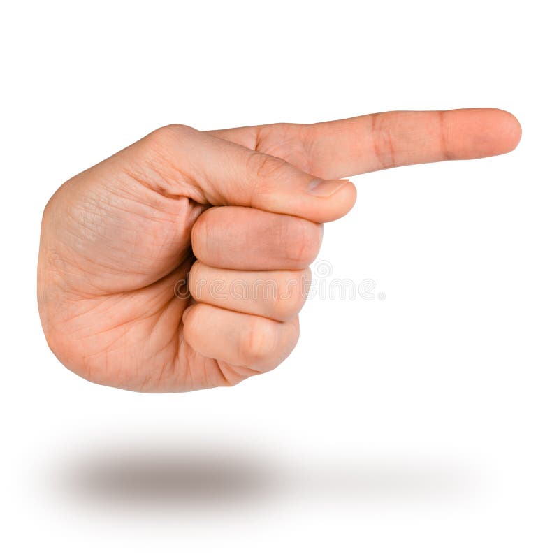 Hand Pointer. Hands Pointing Finger Icon Stock Image - Image of finger ...