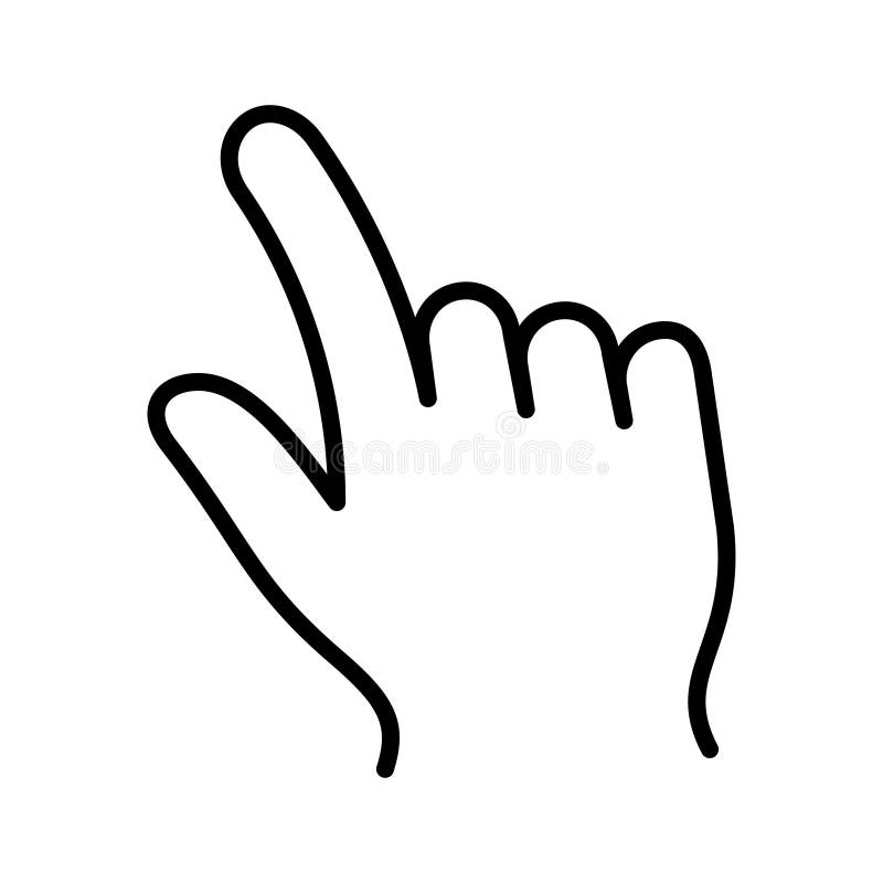 Hand Pointer Icon. Clicking Mouse Pointer Stock Vector - Illustration ... Hand Pointer Icon. Clicking Mouse Pointer Stock Vector - Illustration ...