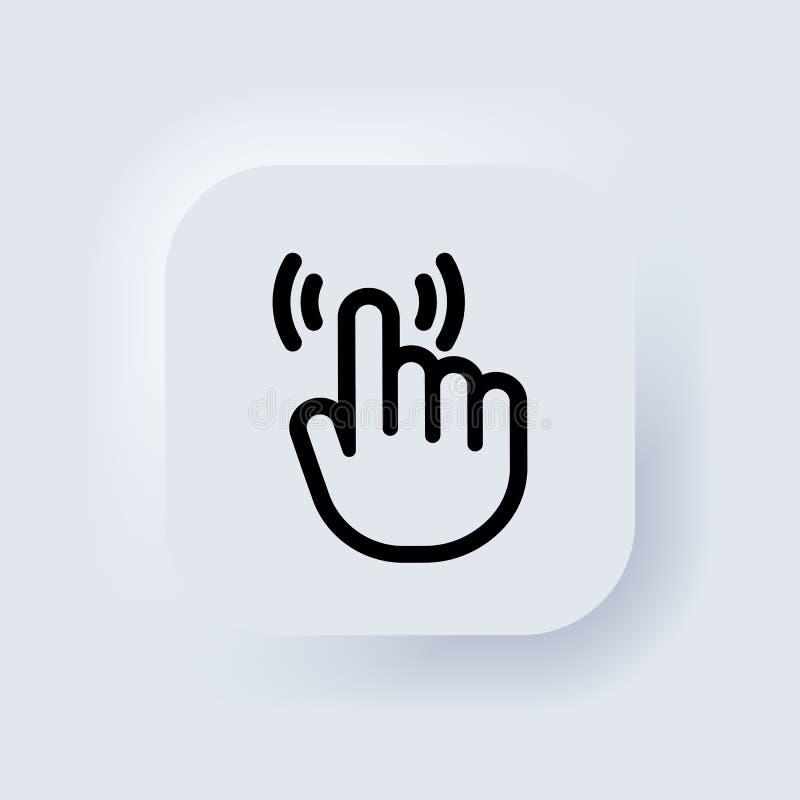 Hand Pointer Icon. Hand Cursor Touch Screen Smartphone Icon. Smartphone ...