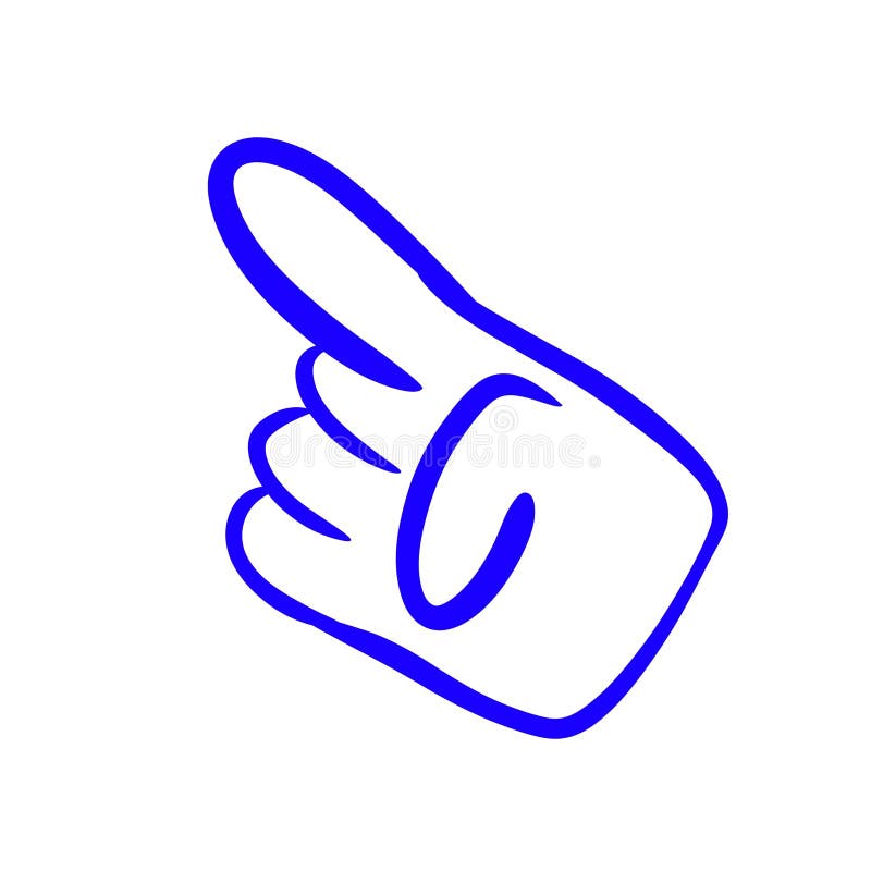 Hand pointer illustration stock illustration. Illustration of click ...