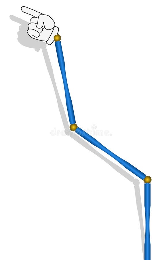 Hand pointing stock vector. Illustration of move, finger - 25192791