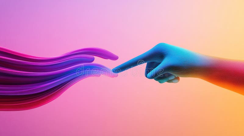 A Hand with a Finger Pointing Up in the Air, AI Stock Photo - Image of ...