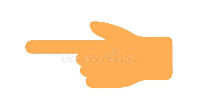 Hand Pointing Direction Outline Icon, Gesture, Indicator, Vector Design ...