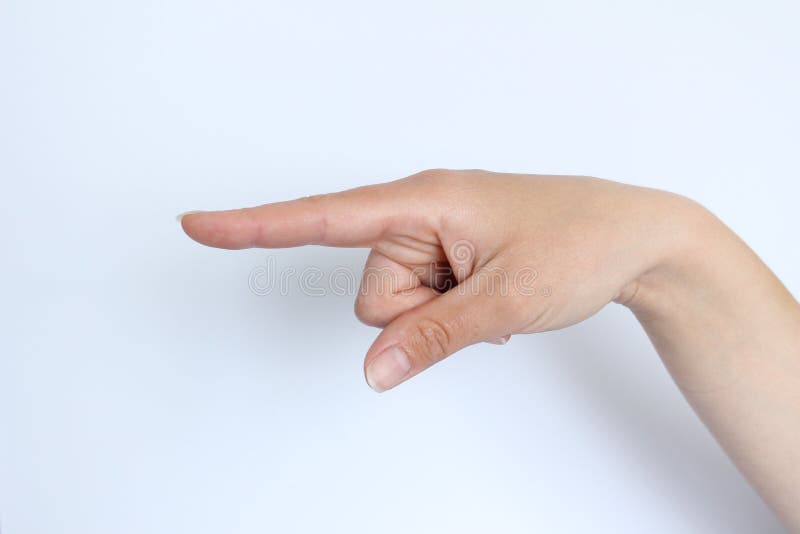 Hand Pointing a Direction stock vector. Illustration of finger - 87441320