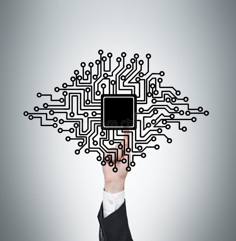 Microchip stock image. Image of electronics, silicon - 49507747