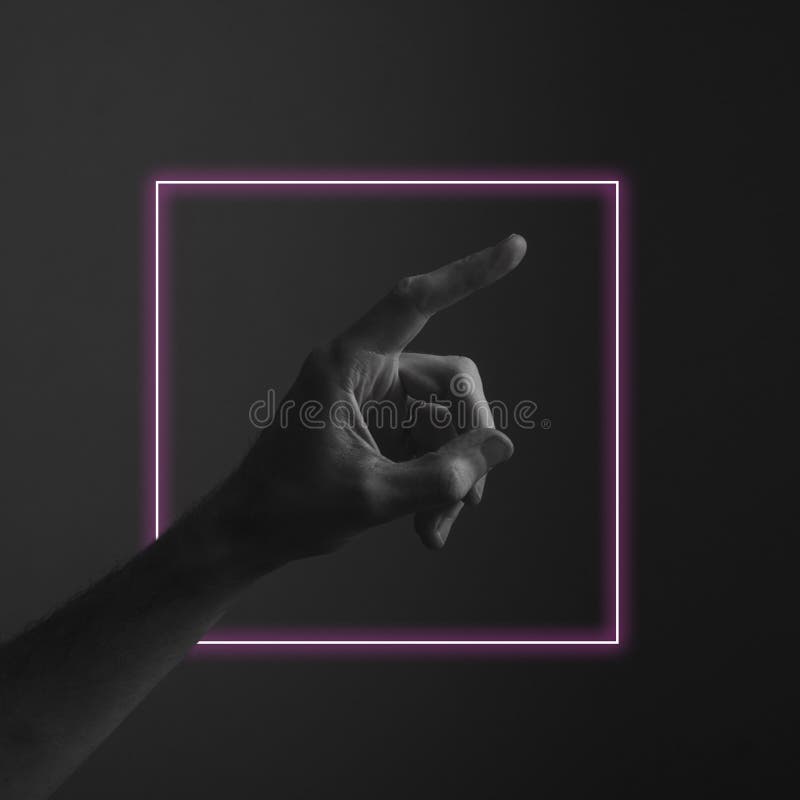 105 Neon Sign Point Finger Stock Photos - Free & Royalty-Free Stock ...