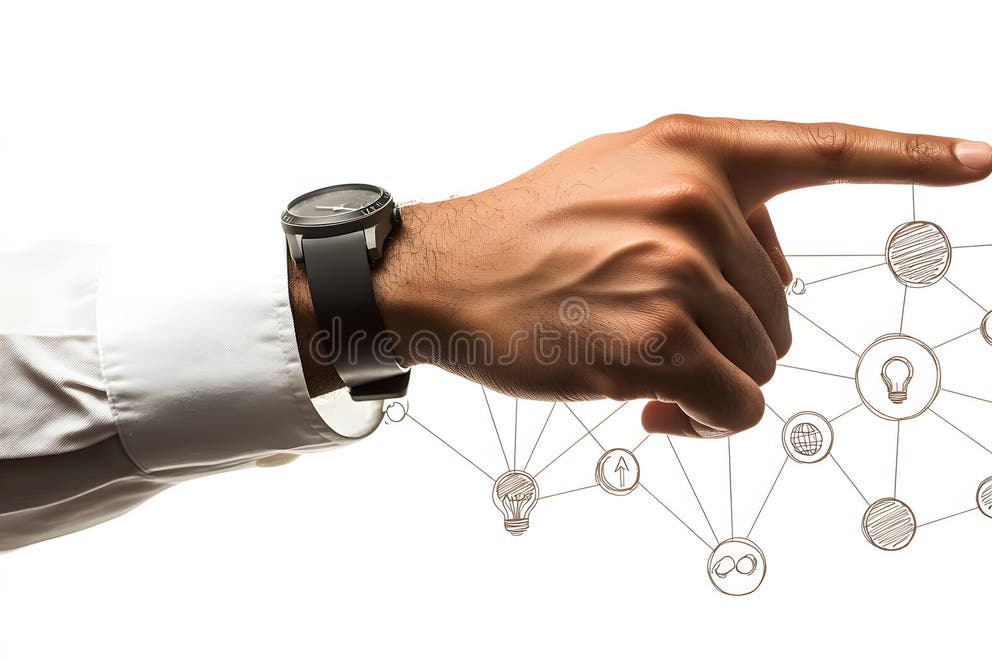 Hand Pointing at a Connected Network of Ideas with a Modern Smartwatch ...