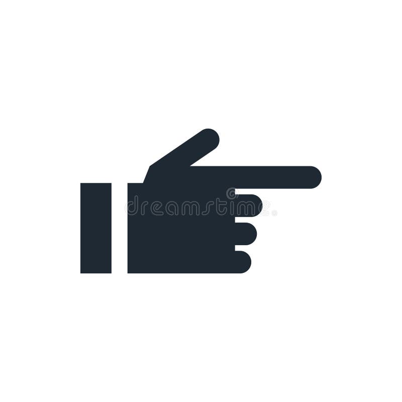 Hand pointing finger icon stock vector. Illustration of cursor - 189114945