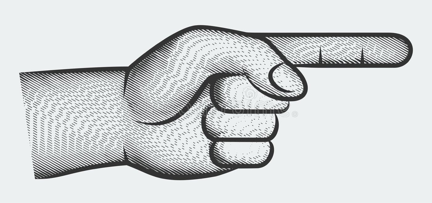 Side View Hand Pointing Index Finger Stock Illustrations – 132 Side ...