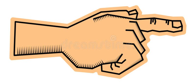 A hand pointing finger stock vector. Illustration of simplicity - 294064638