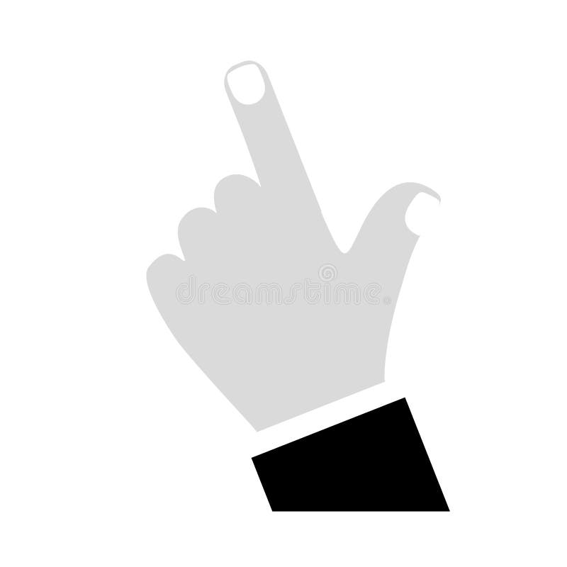 Hand pointing icon stock vector. Illustration of design - 82215416