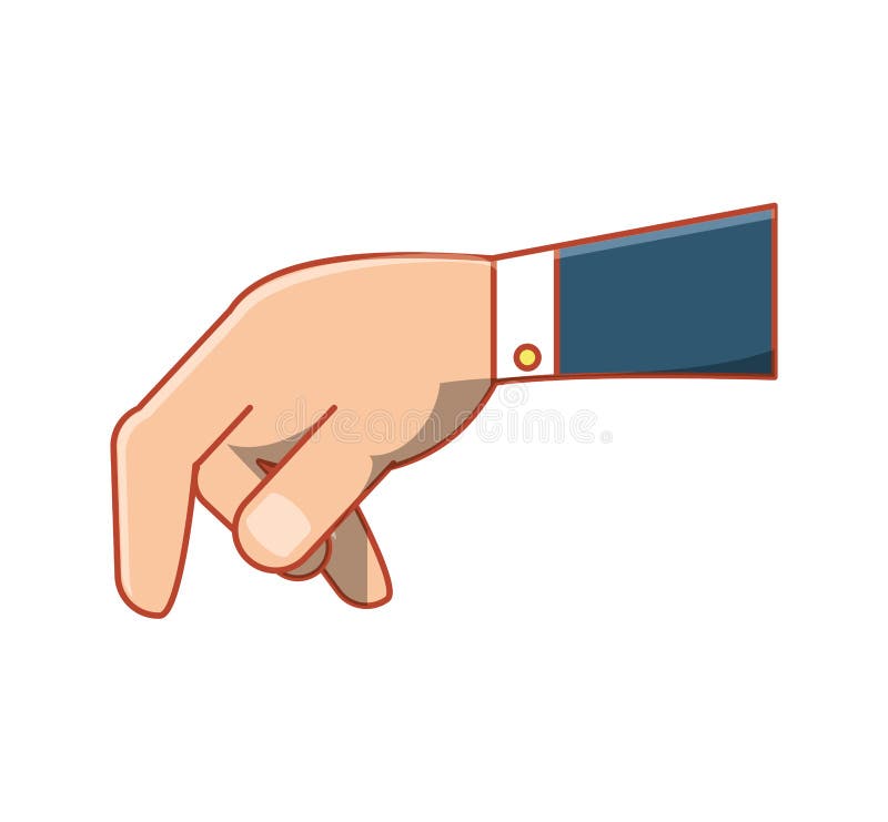 Index Finger Pointing Down Stock Illustrations – 516 Index Finger ...