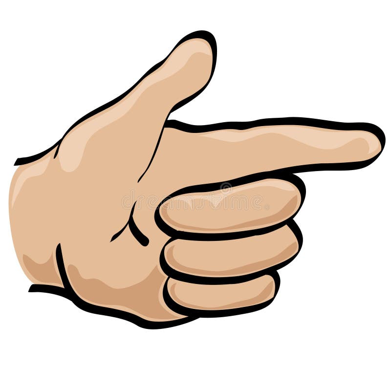 Hand Pointing stock vector. Illustration of vector, pointing - 48877046