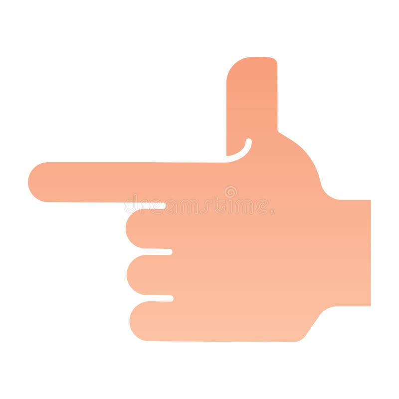 Man Point To the Left Line Icon. Man with One Arm Down and Hand ...