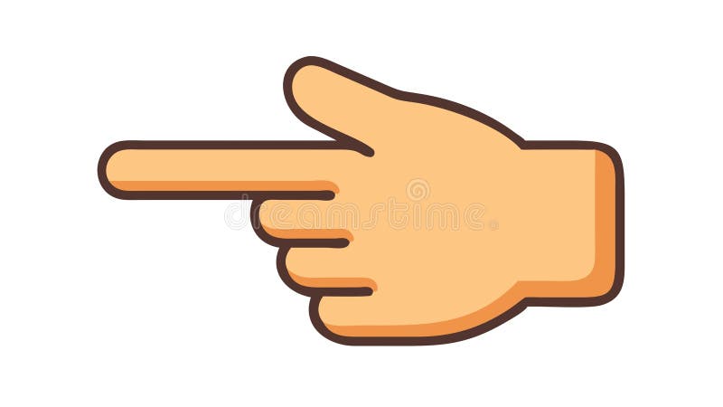 Hand Pointing Left Icon, Gesture Direction Vector Symbol, Vector Design ...