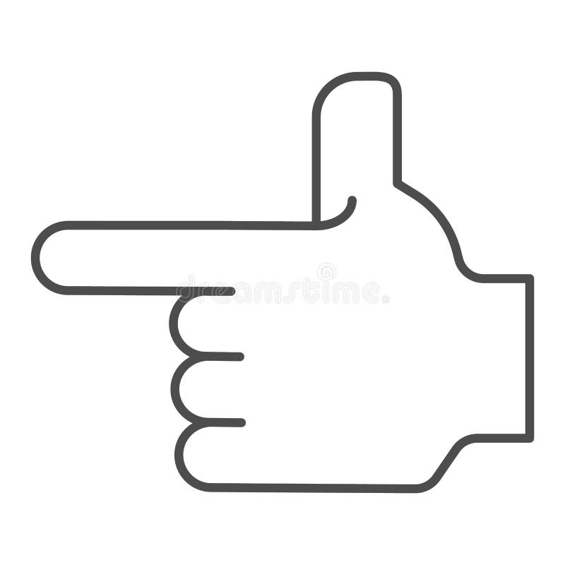 Man Pointing with Left Arm Solid Icon. Man Raise a Hand Pointing To the ...