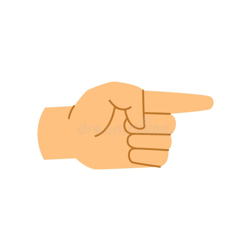 Hand Pointing Right by Forefinger in Doodle Style Stock Vector ... Hand Pointing Right by Forefinger in Doodle Style Stock Vector ...