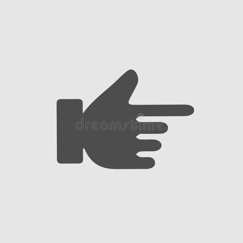 Hand pointing right stock vector. Illustration of showing - 169610314